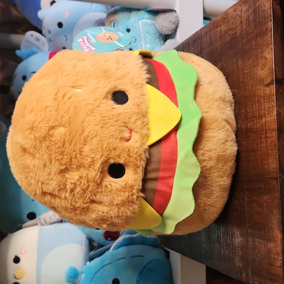 Squishmallows | Toys | Squishmallows Carl The Cheeseburger Fuzzamallow ...